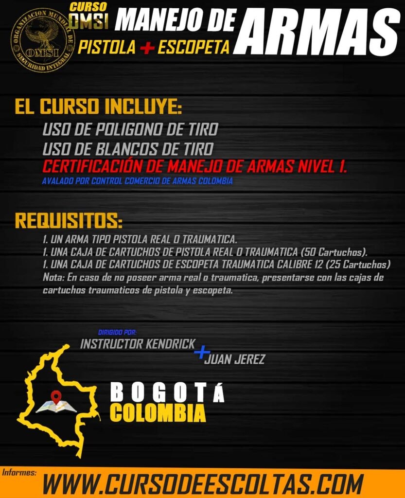 🥇manejo de armas colombia - Pistola y Escopeta.